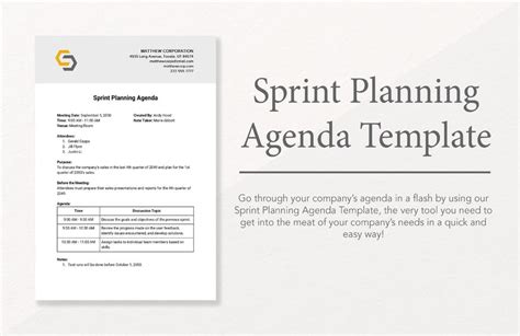 Sprint Planning Agenda Template Google Docs Word Template Net