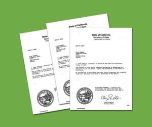 How To Get A California Secretary Of State Certificate Of Good Standing