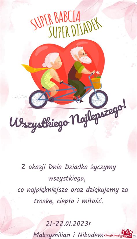 Życzymy Wam wszystkiego co w życiu najlepsze i najpiękniejsze dużo