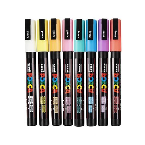 Markery Uni Posca z farbą ZESTAW 8szt PASTELE PC 5M Cena Opinie