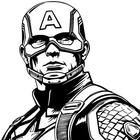 Ókeypis Captain America Vector 1 SVG K40 Laser Cutter