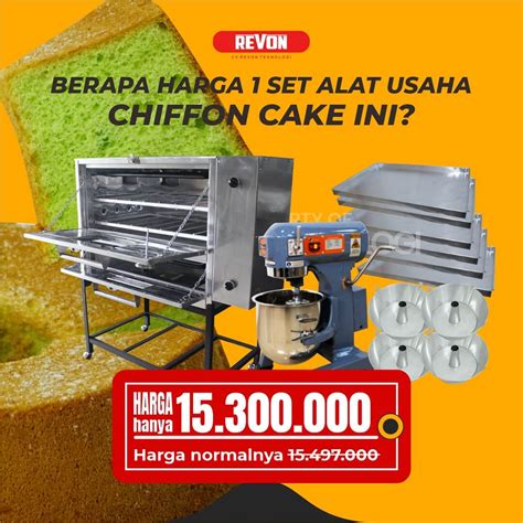 Penyedia Paket 1 Set Alat Usaha Chiffon Cake Standar Bisnis REVON