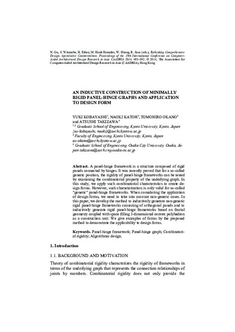 pdf hong kong an inductive construction of minimally rigid panel hinge graphs and application