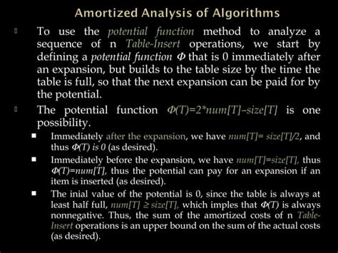 amortized analysis of algorithms