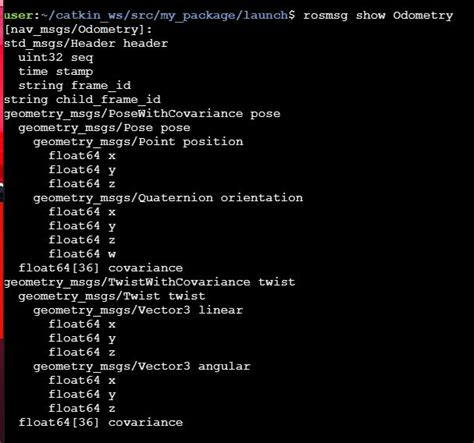 ros basics in 5 days exercise 3 2 message using the odom ros basics in 5 days python the