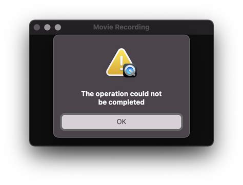 Solved Quicktime Shows The Operation Could Not Be Completed When