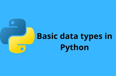 Basic Data Types In Python