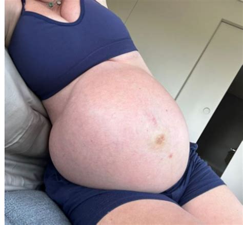 Bárbara Evans impressiona ao mostrar formato da barriga na reta final