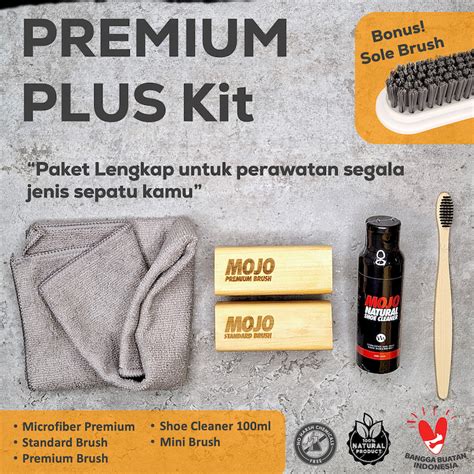 Jual Premium Plus Kit MOJO Shoe Cleaner Cairan Pembersih Sepatu