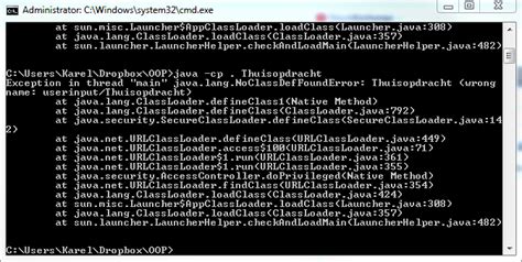 Java NoClassDefFoundError Using Command Prompt Stack Overflow