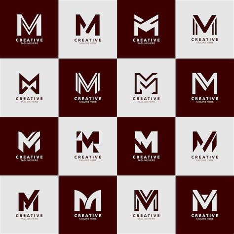 Premium Vector Letter M Logo Vector Collection