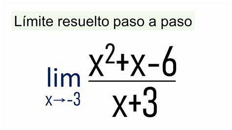 Cómo calcular límites paso a paso