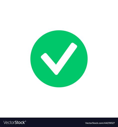 Check Mark Icon Royalty Free Vector Image VectorStock