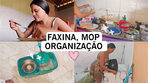 FAXINA PESADA LIMPEZA E ORGANIZAÇÃO Mostrei como uso o MOP para