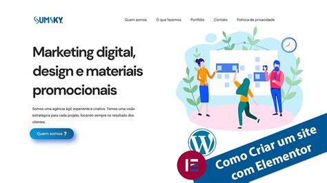 Como Criar Um Website Profissional Utilizando O Elementor Do Zero