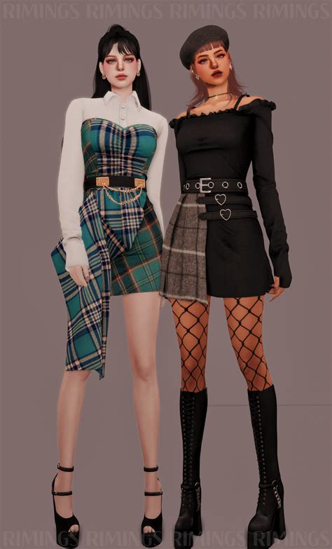 RIMINGS Tartan Outfit Set FULL BODY 2 NEW RIMINGS