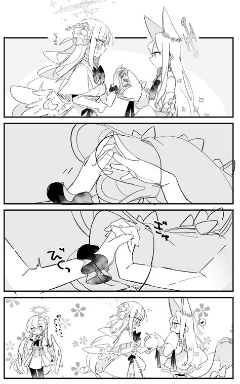 Mika Seia And Nagisa Blue Archive Drawn By Yun Dust I Danbooru