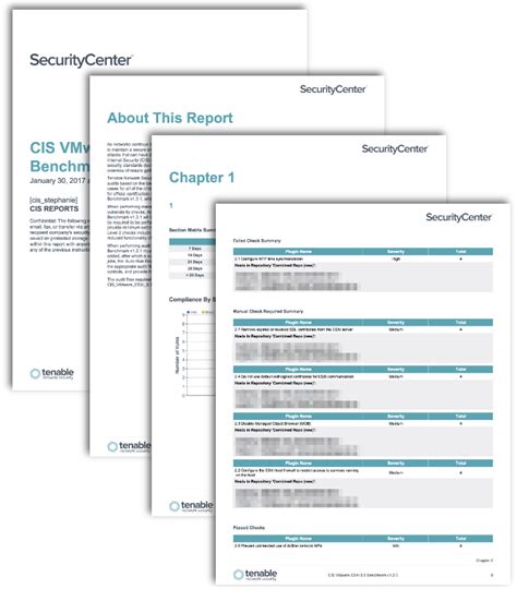 CIS VMware ESXi Benchmark Reports SC Report Template Tenable