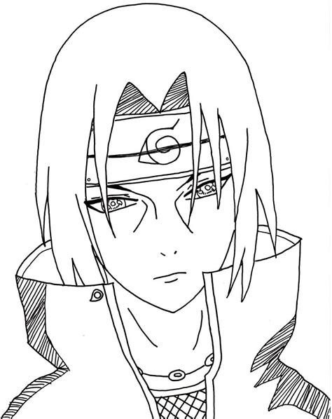 Itachi Uchiha Coloring Pages Coloring Pages For Free Printing