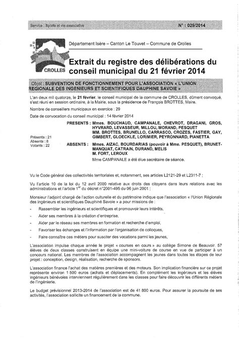 Calaméo Crolles Deliberation 29 2014 2 Sub De Fonctionnement Pour L