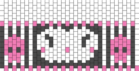 Kuromi Pony Bead Patterns DIY Kandi Cuffs