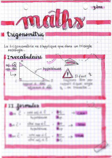 Solution Fiche De R Vision Maths Me Trigonom Trie Studypool