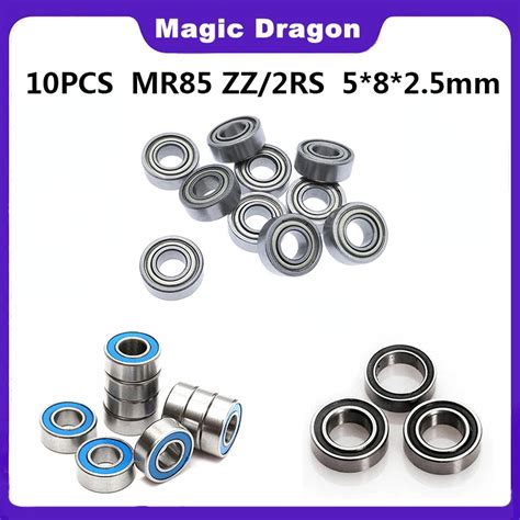 Rubber Ball Bearings 10pcs Abec 5 Mr85 2rs Mr85zz 2rs Mr85 Rs Mr85rs