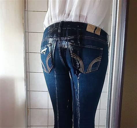 Leicht Nasse Jeans Rock Revival Maid Jeans Fashion Moda Fashion