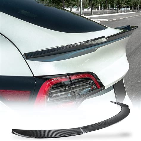 Amazon JCING Model Y Dry Carbon Fiber Spoiler For Tesla Model Y