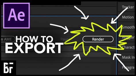 Export From Adobe After Effects Youtube