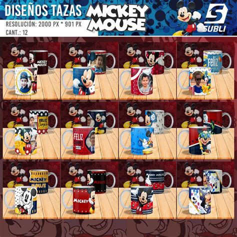Dise Os Plantillas Para Tazas De Mickey Mouse Subliplantillas