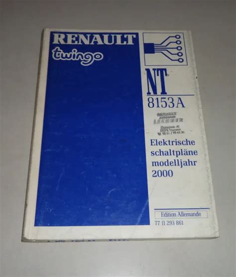 MANUEL D ATELIER ÉLECTRIQUE Schémas de Câblage Renault Twingo 2000