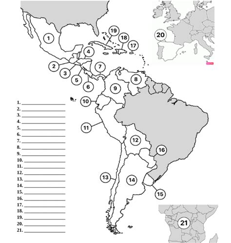 Spanish Countries Diagram Quizlet
