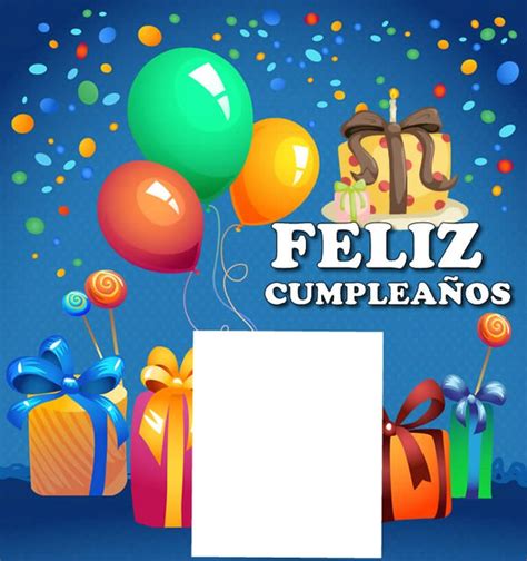 Feliz Cumplea Os Montaje Fotografico Pixiz