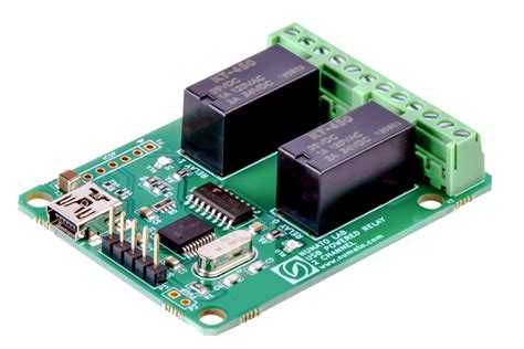 2 Channel USB Powered Relay Module With GPIO Numato Lab