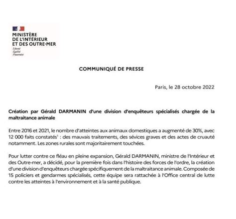 Communiqué du ministre de l Intérieur et des Outre mer Trets