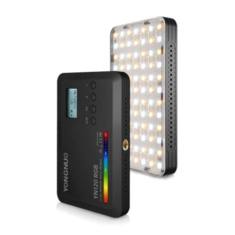 YONGNUO YN120 8W RGB Fotografie Lampe Bi Color LED Licht Taschen Vlog Licht