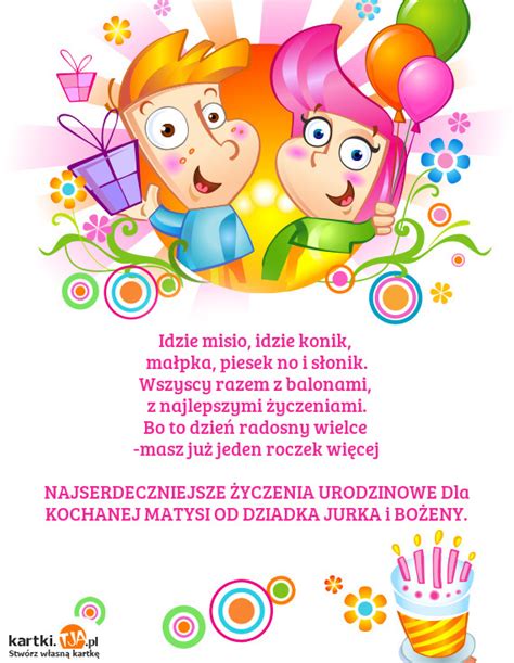NAJSERDECZNIEJSZE ŻYCZENIA URODZINOWE Dla KOCHANEJ MATYSI OD DZIADKA