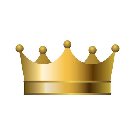 Corona de oro realista 3d ilustración vectorial Vector Premium