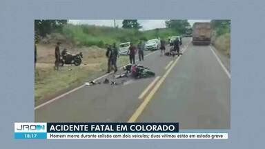 Jornal de Rondônia 2ª edição Motociclista morre após forte batida em