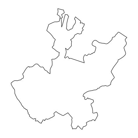 Jalisco State Map Administrative Division Of The Country Of Mexico