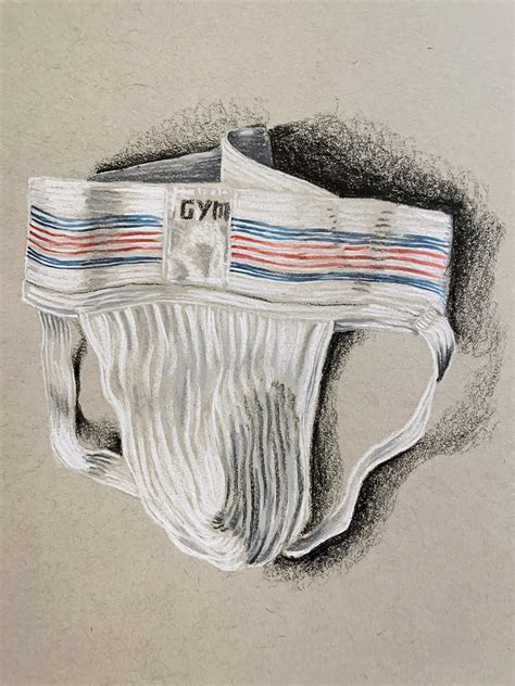 Classic Jockstrap Drawing In Colored Pencil Etsy