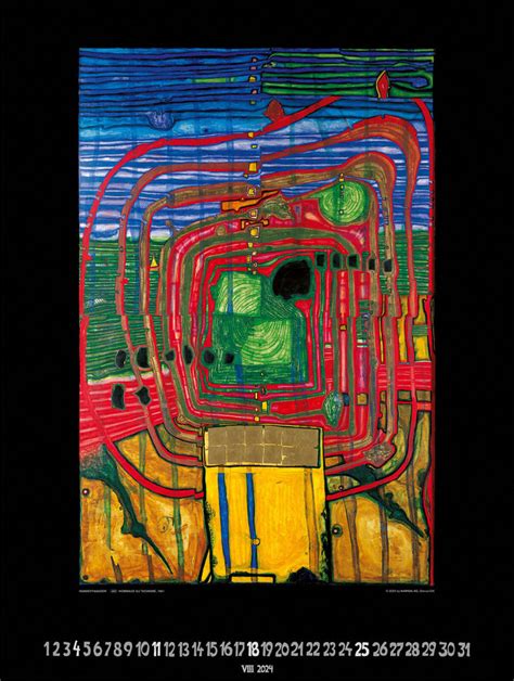 Buy Large Hundertwasser Calendar 2024 Wörner Verlag