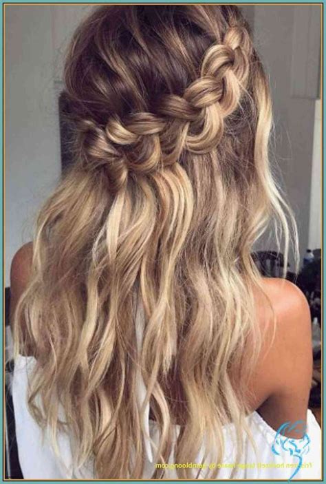 Locken Frisuren Hochzeit Brautfrisur Halboffen Für Langes Haar 30