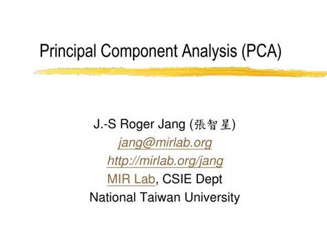Ppt Principal Component Analysis Pca Powerpoint Presentation Free