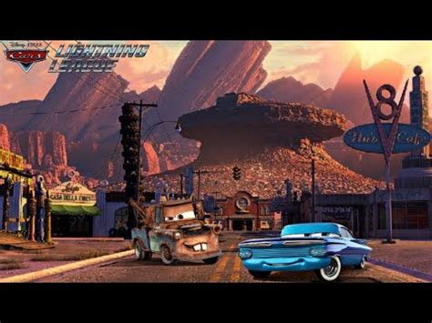 Jugando Cars La Liga del Rayo en Radiator Springs Gameplay Español