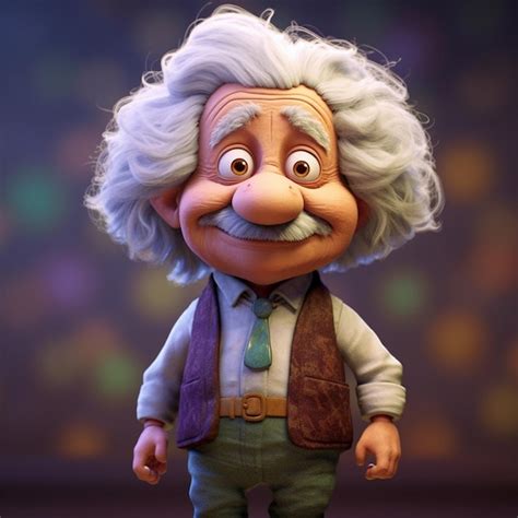Ilustración de Albert Einstein Imagen Premium generada con IA