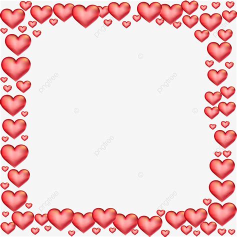Marco De Borde De Corazon Png PNG dibujos Imagenes De Corazon Día De