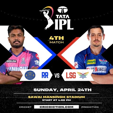 Match Preview Rajasthan Royals Vs Lucknow Super Giants IPL 2024 4th