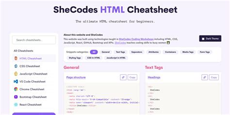 Html And Css Cheat Sheets